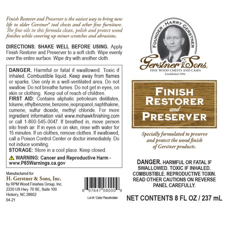 Finish Restorer and Preserver | Restoration | Shop Gerstner