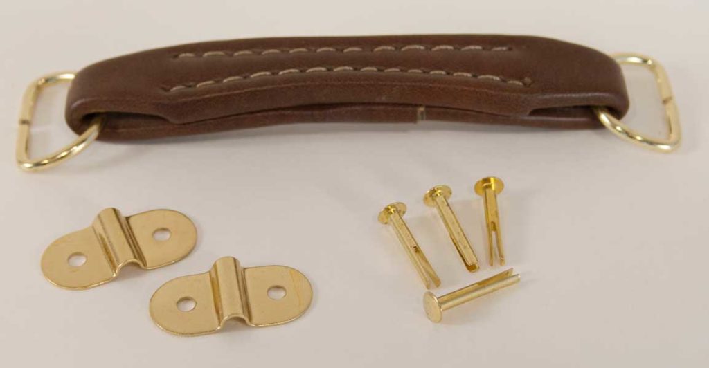 Brown Leather-Grained Top Handle | Shop Hardware | Gerstner