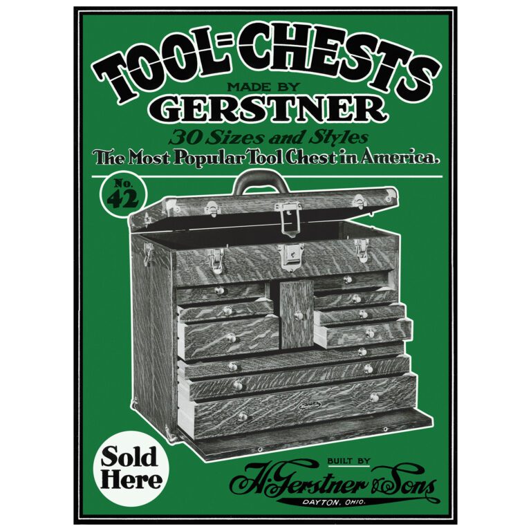 Gerstner No. 42 Vintage Metal Sign – Collectible Decor